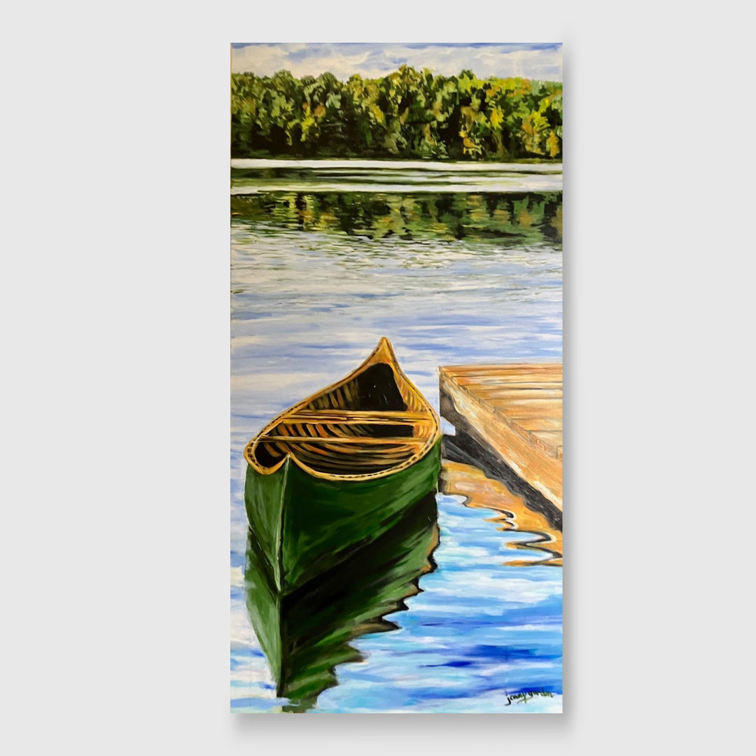 Green Canoe - Jenny Gordon – Eclipse Art Gallery