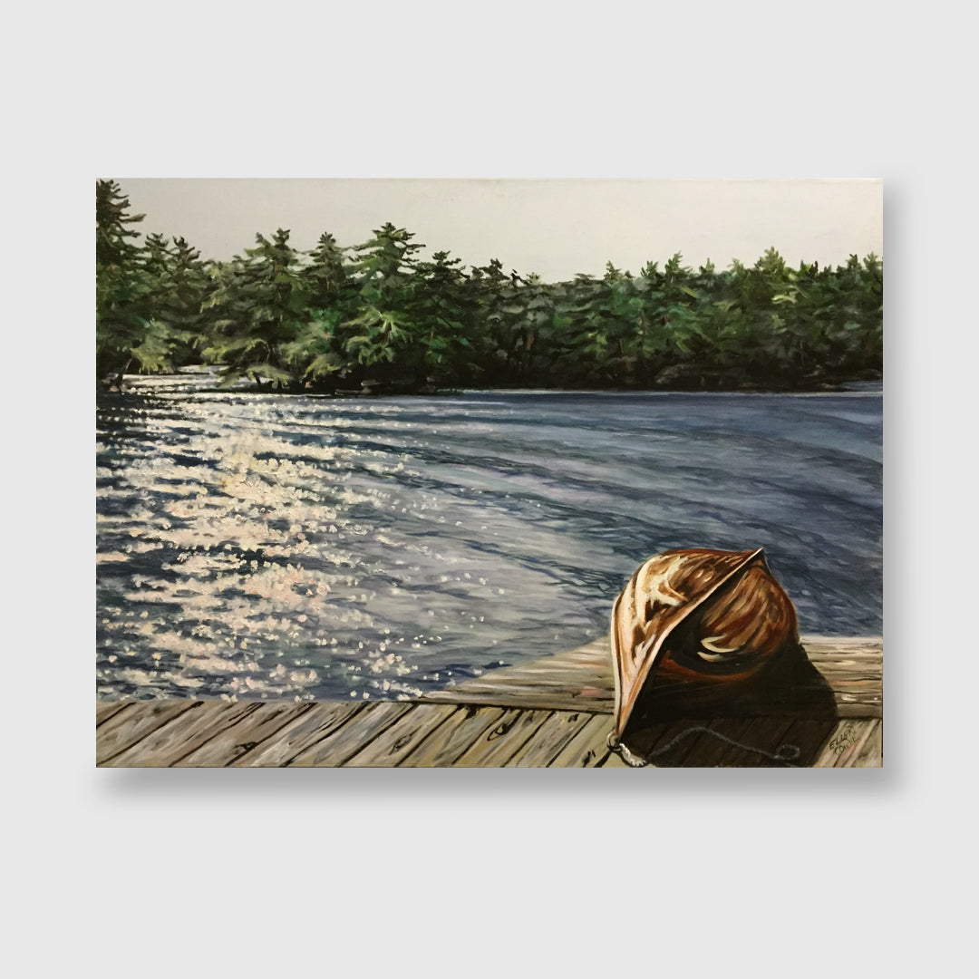 Sunkissed Canoe - Ellen Cowie – Eclipse Art Gallery